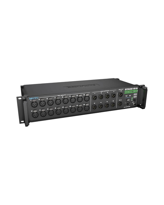 Motu Stage B16 - 16-Channel Stage Box and Audio Interface – Buy Online ...